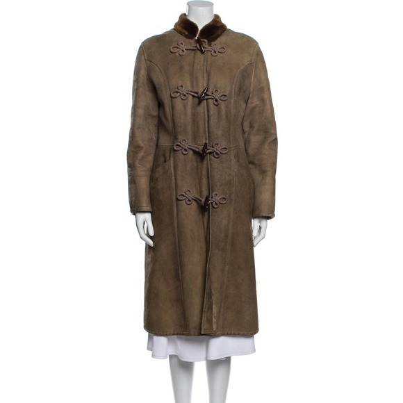 Vintage | Jackets & Coats | 9s Brown Buckle Faux Fur Coat | Poshmark